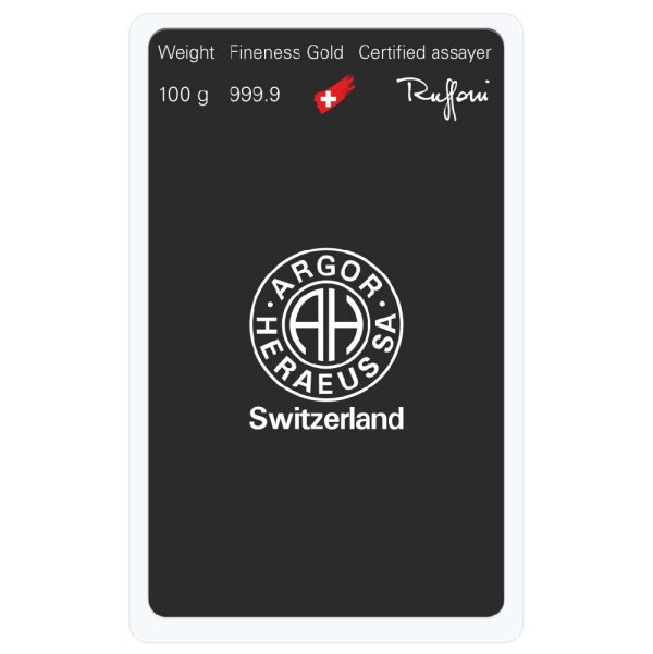 Buy Argor-Heraeus Gold Bar at Low Gold Premium at GoldSilver Central