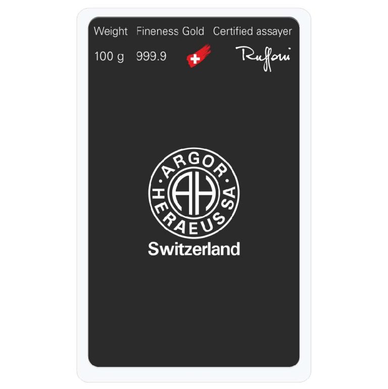 Buy Argor-Heraeus Gold Bar at Low Gold Premium at GoldSilver Central