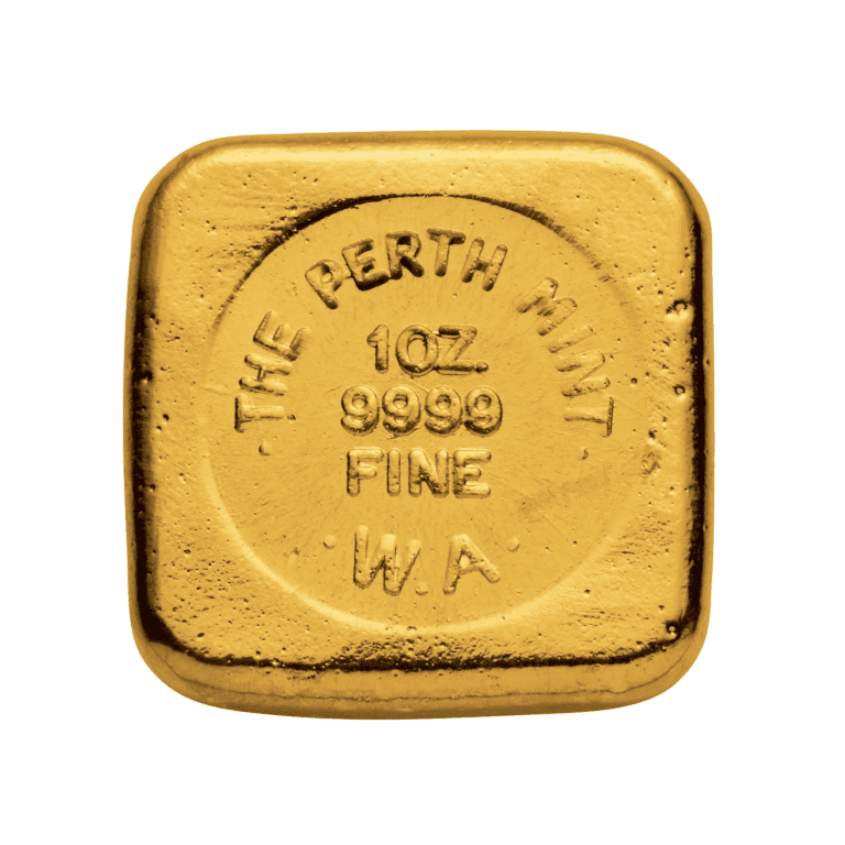 Perth Mint Cast Gold Bar 1oz - GoldSilver Central Pte Ltd