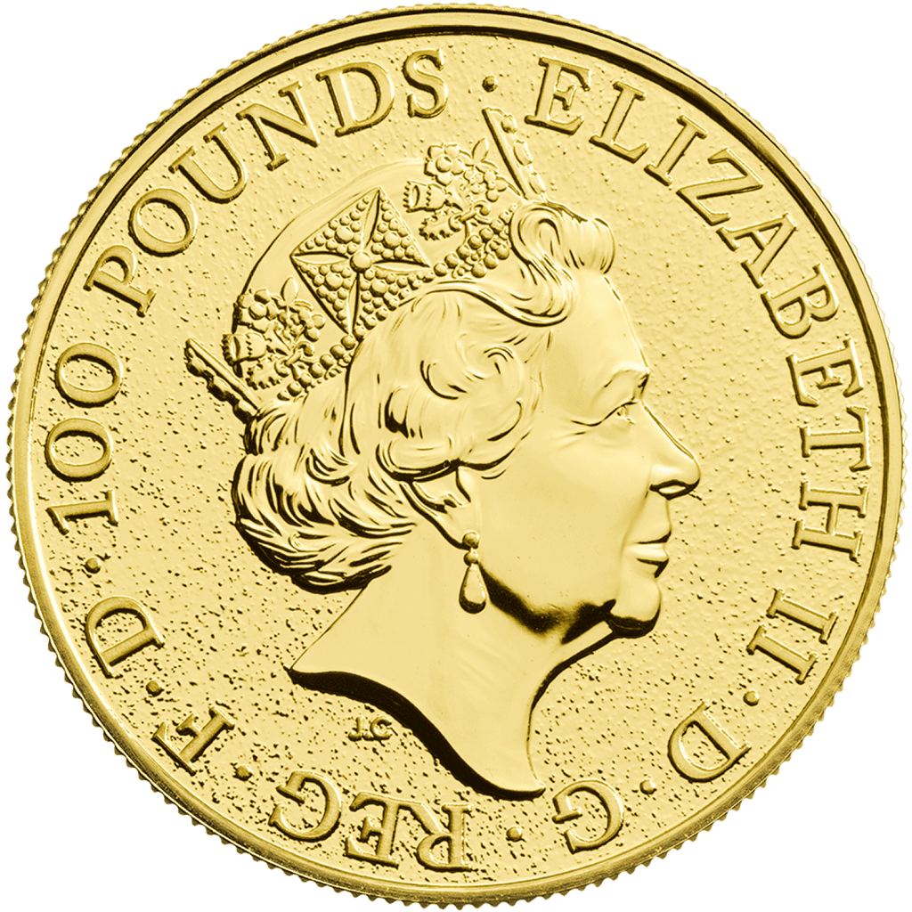 2016 Royal Mint The Queen’s Beast The Lion of England Gold Coin 1oz ...