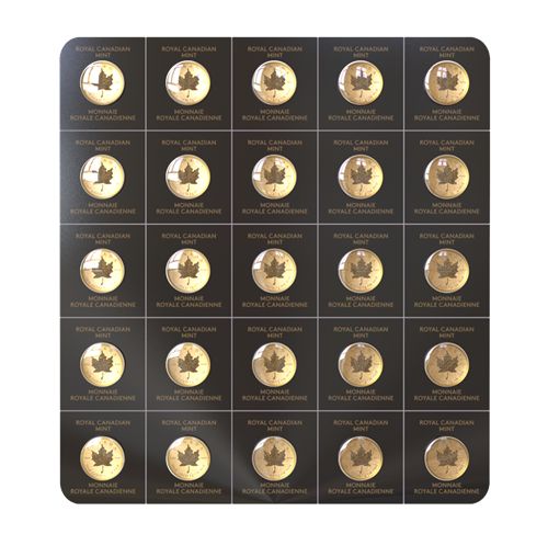 Prior Years Canadian Maplegram25™ Gold Coins 25g (25 x 1g) - GoldSilver ...